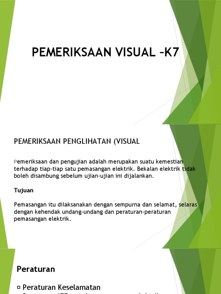 Pemeriksaan Visual - k7 | PDF