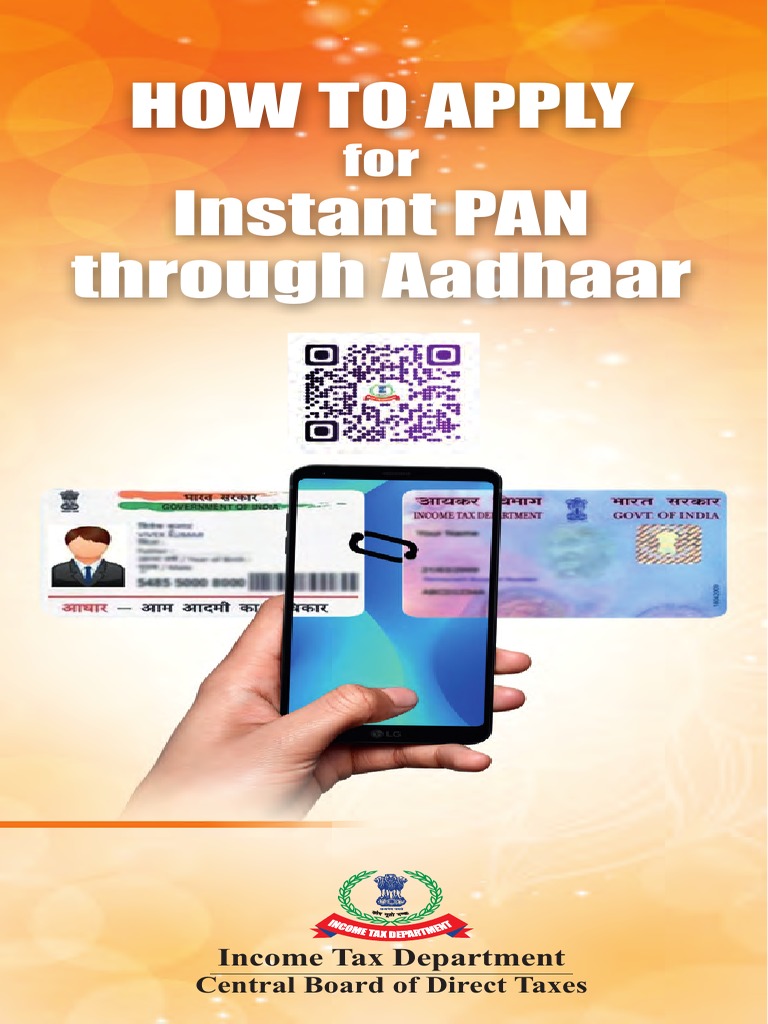 How To Apply For Instant Pan Through Aadhaar Singal Page | PDF | Authentication | Access Control