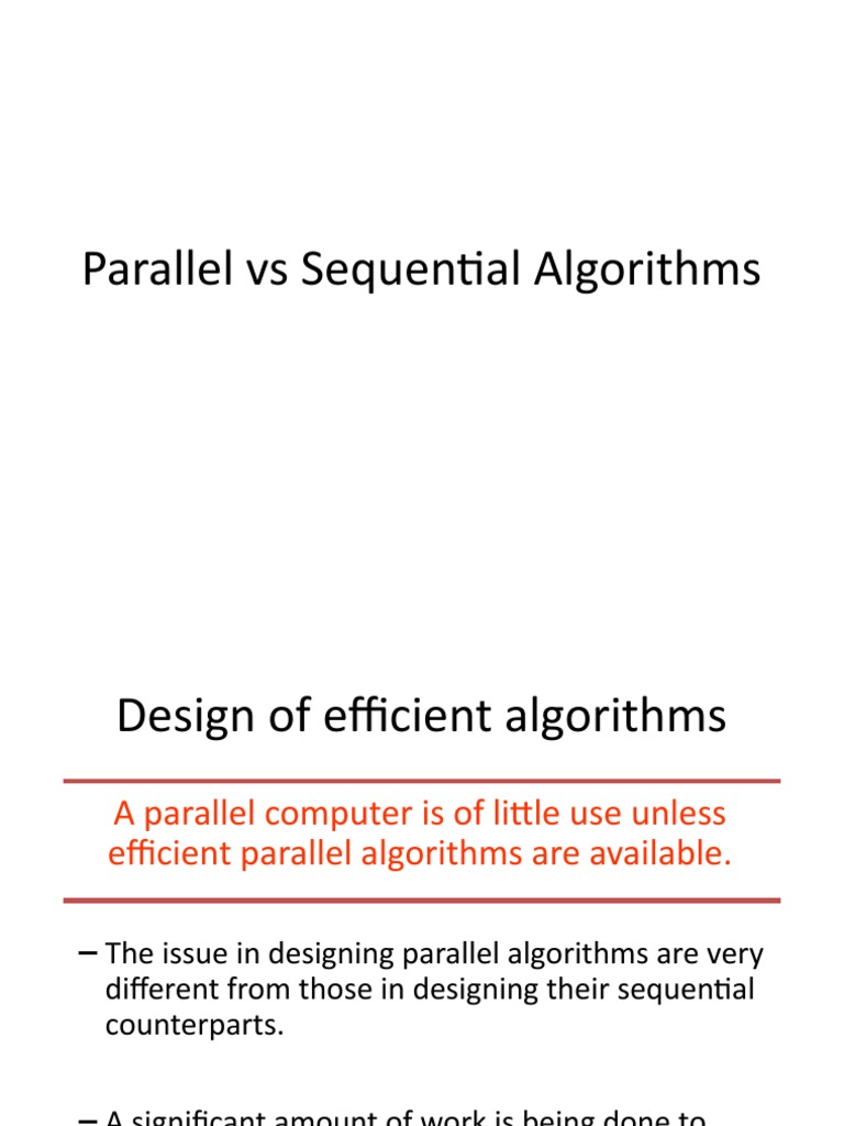 Par Seq Algorithms | Download Free PDF | Time Complexity | Computational Complexity Theory
