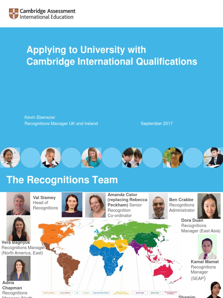 Applying To University With Cambridge International Qualifications ...