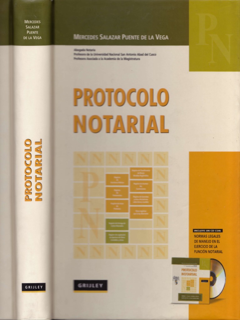 PROTOCOLO NOTARIAL - Mercedes Salazar Puente de La Vega | PDF ...