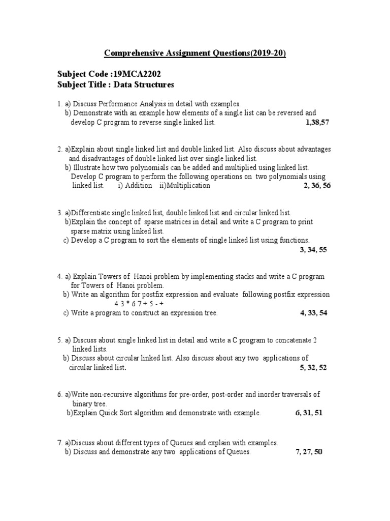 Datastructures Assignments 19 20 Pdf Computer Data Theoretical Computer Science