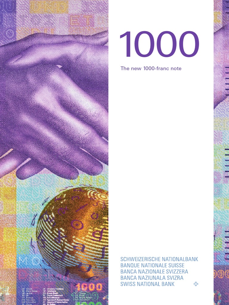 The New 1000 Franc Note | PDF | Switzerland | Banknote