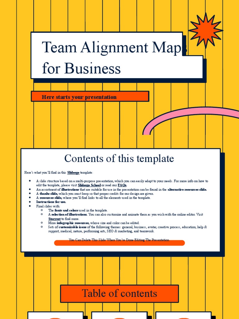 Team Alignment Maps For Business by Slidesgo | PDF | Planets | Mercury ...