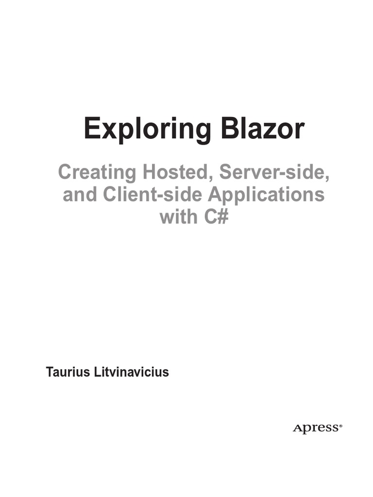 Exploring Blazor 8 | PDF
