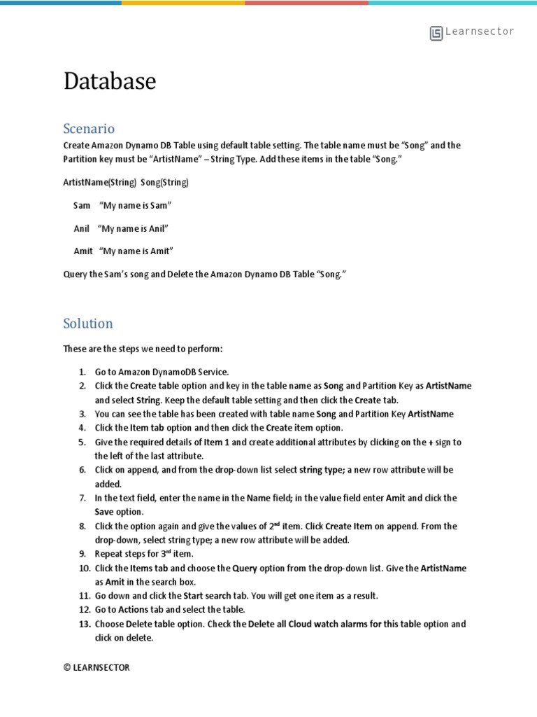 Database HandsOn | PDF | Teaching Methods & Materials | Computers