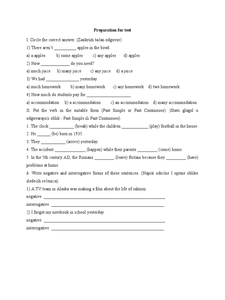English Test Preparation Guide | PDF