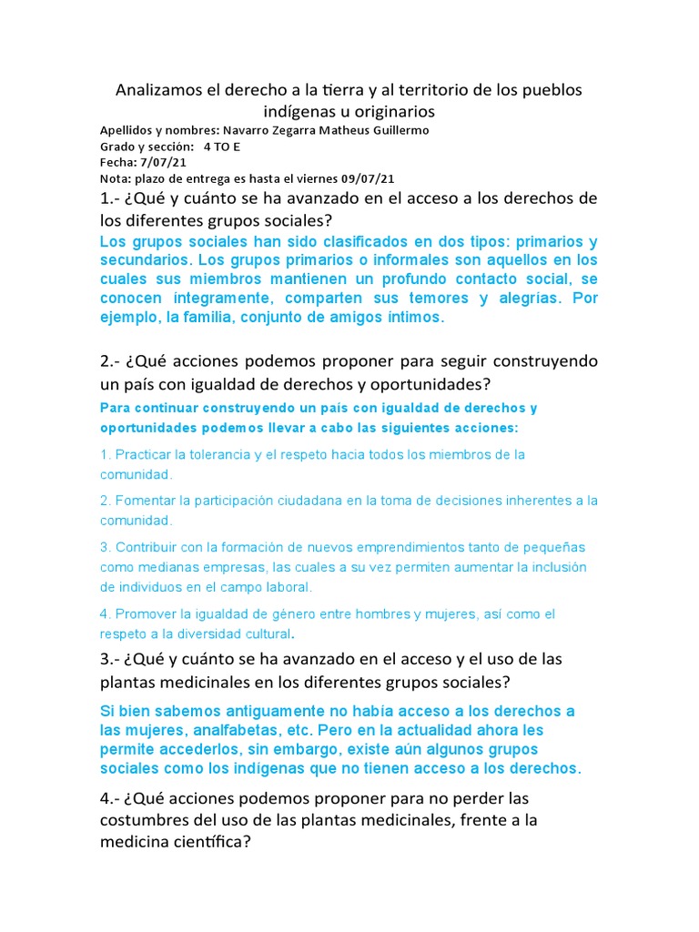 Tarea de DPCC Semana 10 | PDF | Igualdad de género | Estudios de género