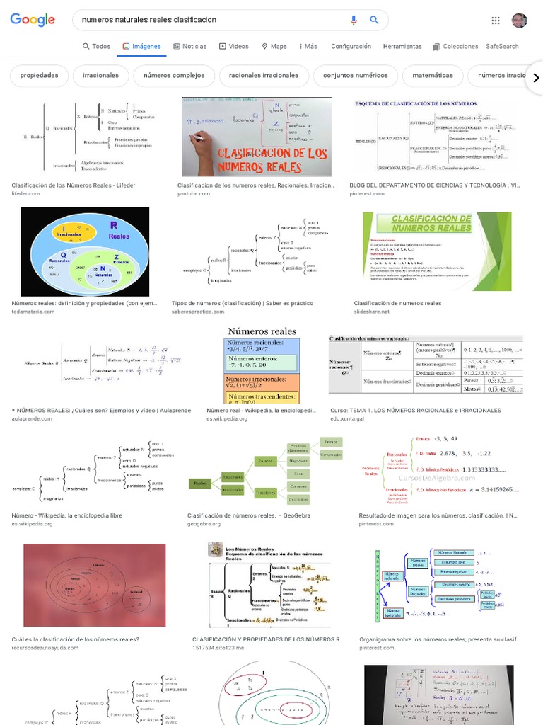 Clasificación de Números Reales | PDF | Número Real | Números