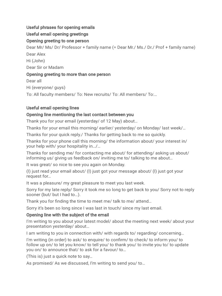 Email Expressions - Docx 1521711345323 | PDF