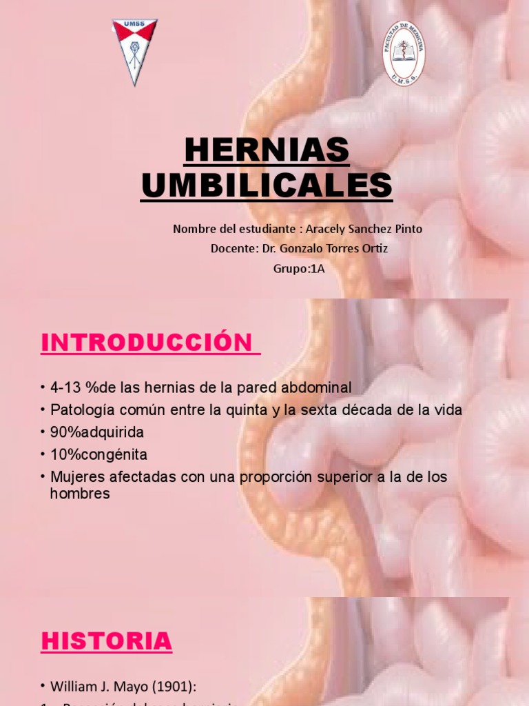 Hernias Umbilicales | PDF | Especialidades Quirúrgicas | Cirugía