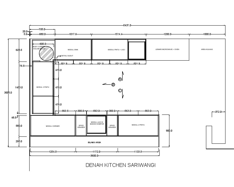 Denah Kitchen Sariwangi | PDF | Home | Cooking