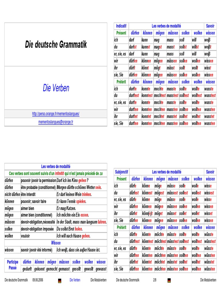 Verbes Allemand | PDF