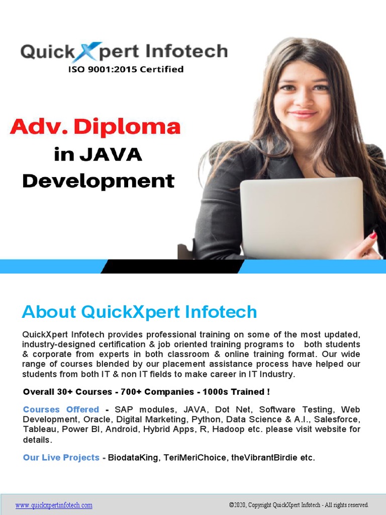 About Quickxpert Infotech: - Sap Modules, Java, Dot Net, Software ...