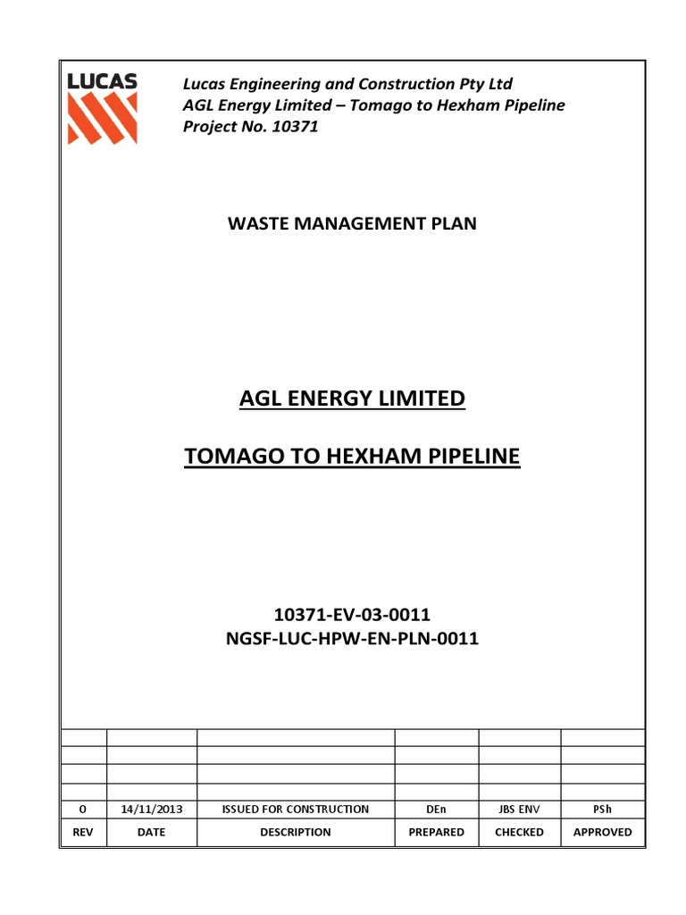 APPENDIX N Waste Management Plan | PDF | Waste Management | Recycling