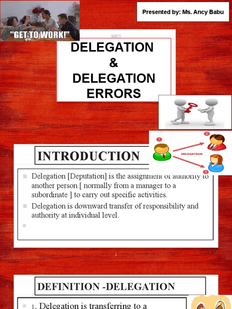 DELEGATION | PDF | Motivation | Motivational