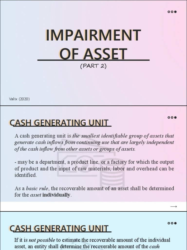 Impairment of Asset | PDF | Goodwill (Accounting) | Depreciation