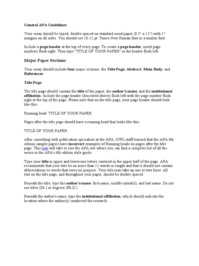 General APA Guidelines | PDF | Apa Style | Citation