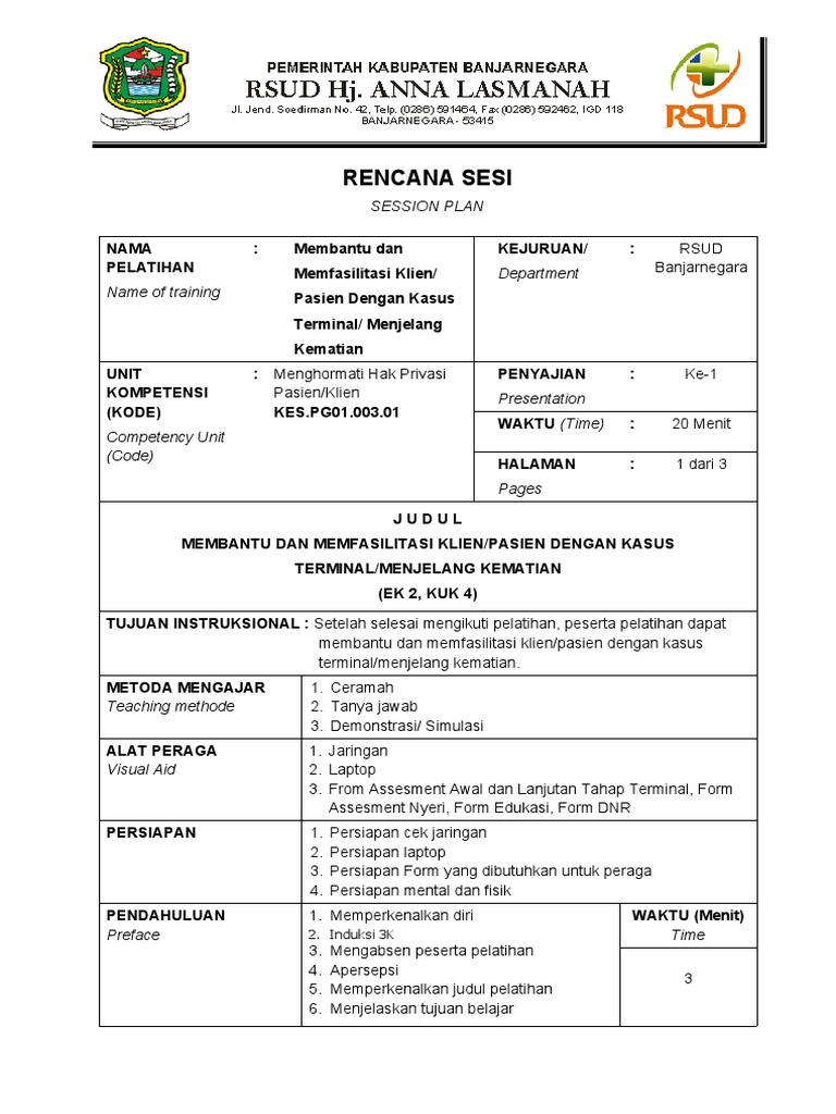 Session Plan 1 | PDF