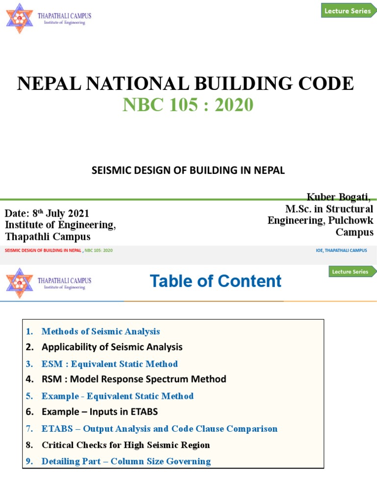 Nepal National Building Code | PDF | Applied And Interdisciplinary ...