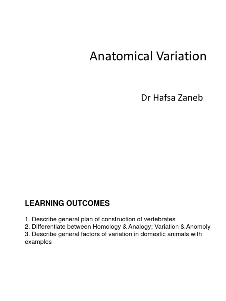3 Anatomical Variation | PDF
