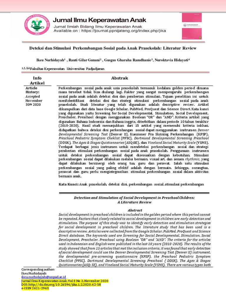 Jurnal Perkembangan Sosial Anak | PDF