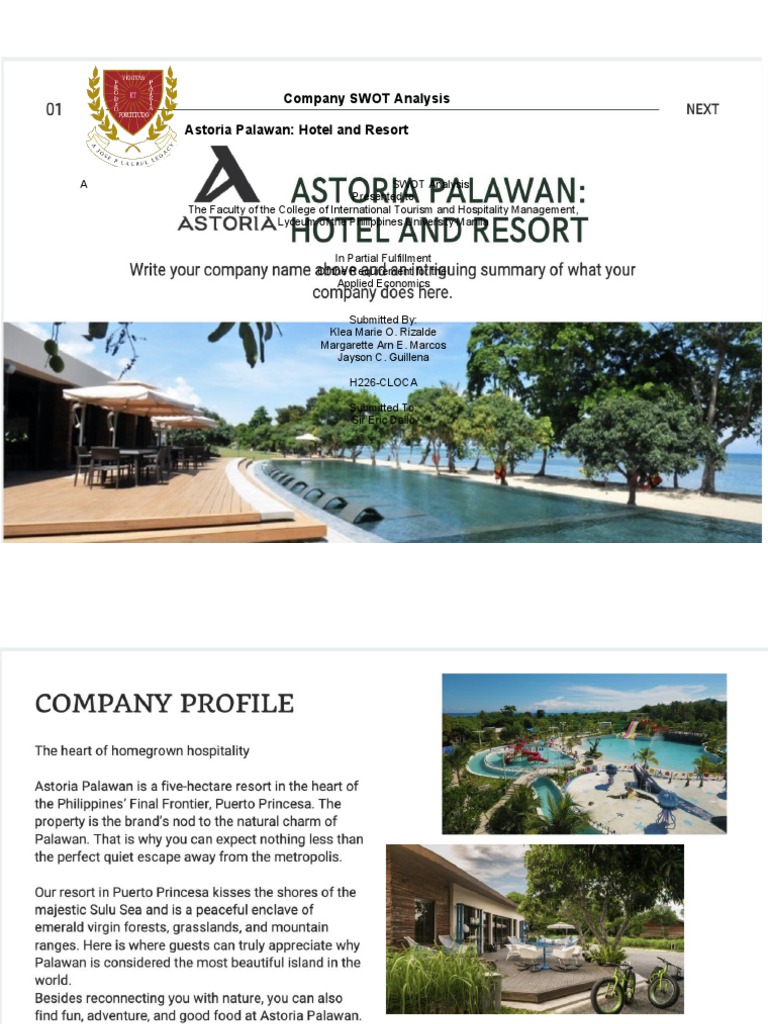 Astoria Palawan SWOT Analysis Report | PDF
