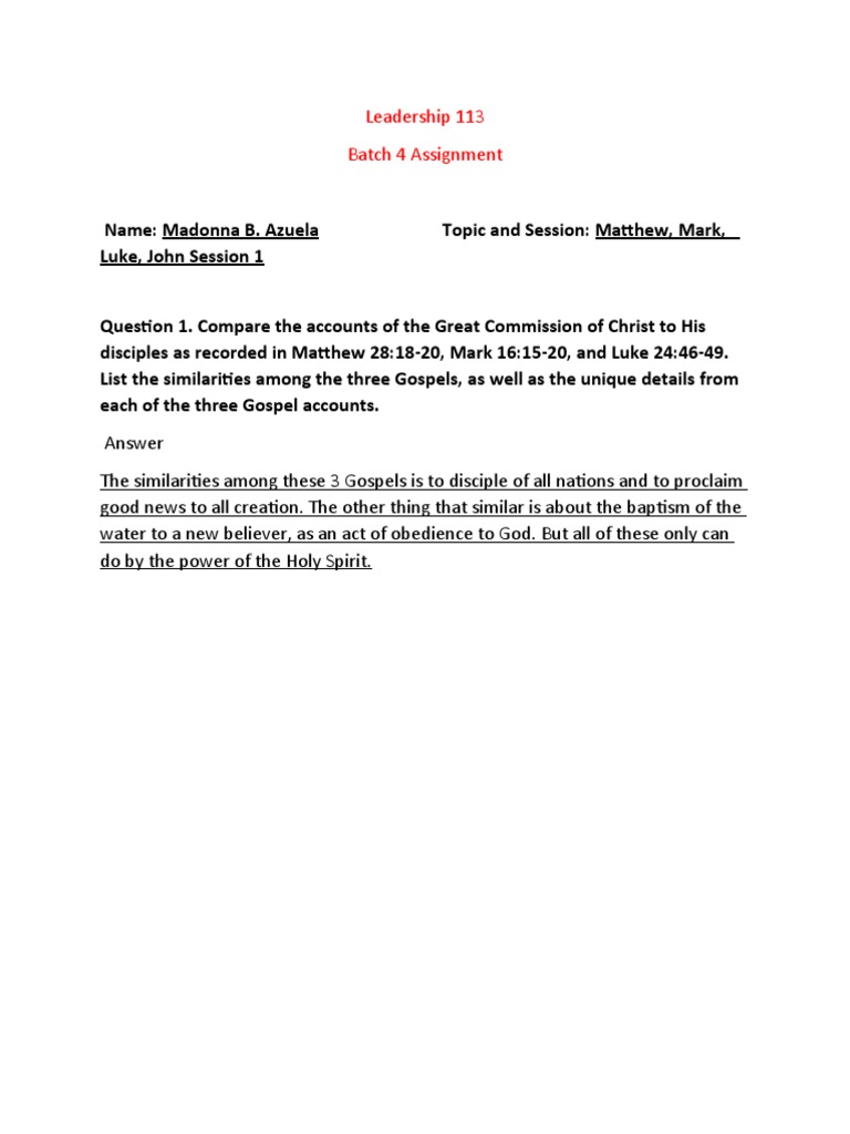 Leadership 113 | PDF