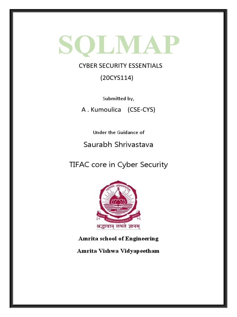 Sqlmap CASE STUDY | PDF | Sql | Databases
