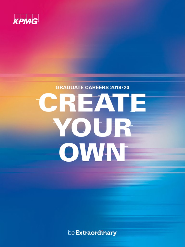 KPMG Graduate Brochure 2019 | PDF | Mergers And Acquisitions | Consultant