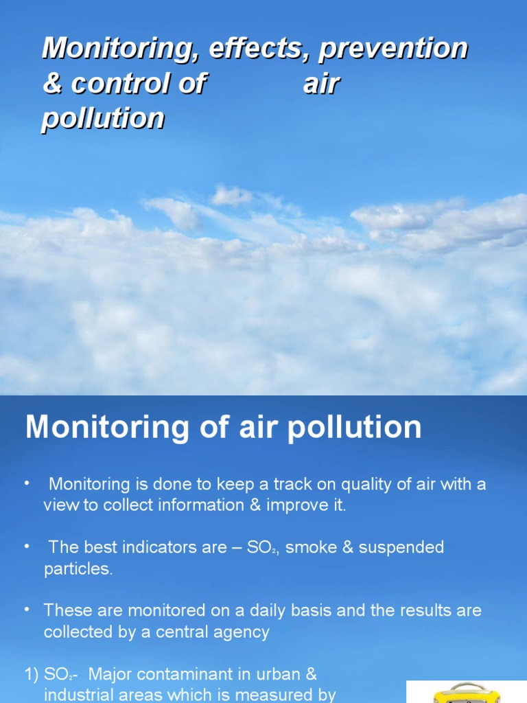 Monitoring Effects Prevention Control of Air Pollution | PDF | Air ...