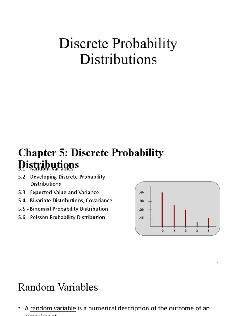 CH 5 - Discrete Probability Distributions | PDF | Probability ...