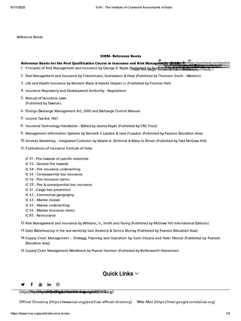 DIRM Reference Books | PDF | Insurance | Business Law