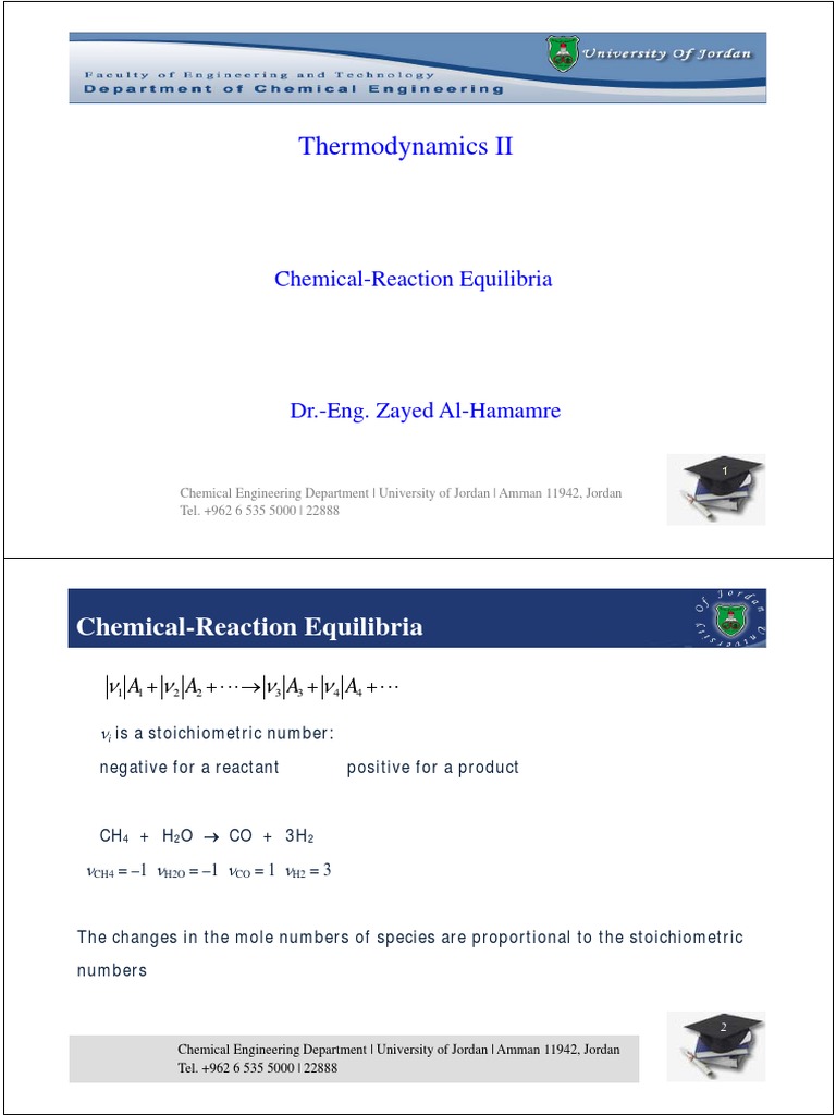 Chemical Equilibria and Reaction Stoichiometry: An Analysis of ...