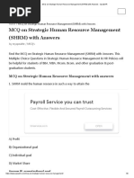 300+ TOP Human Resource Management MCQs and Answers 2023 | PDF | Human Resource Management ...