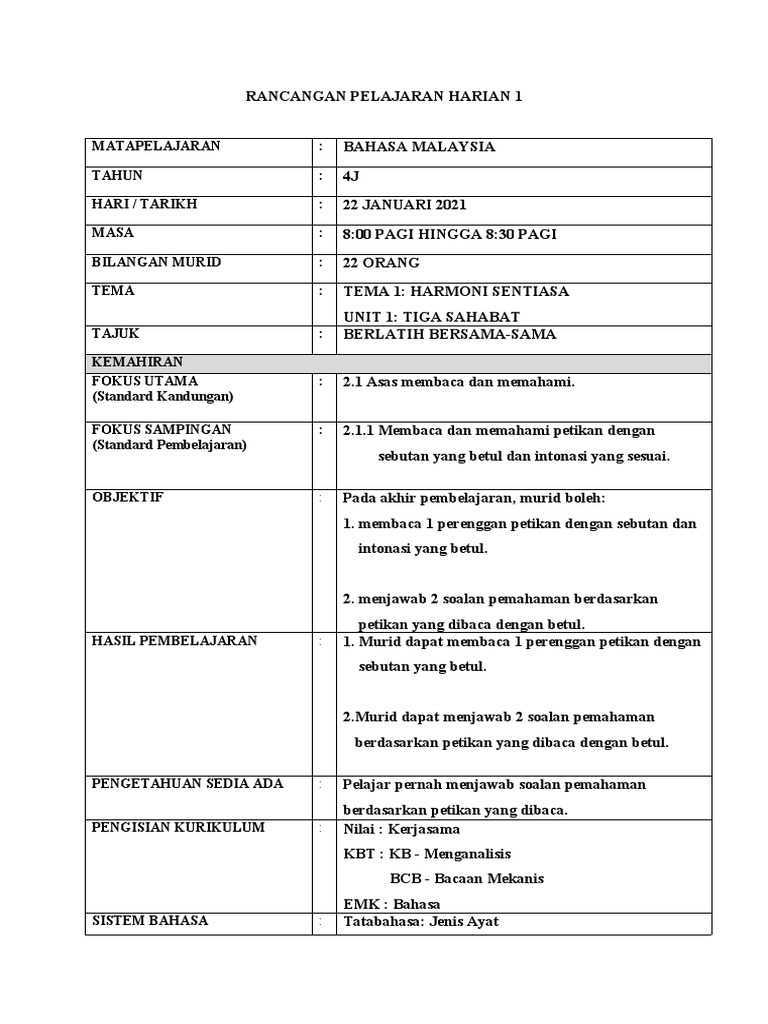 RPH BM Praktikum 1 | PDF