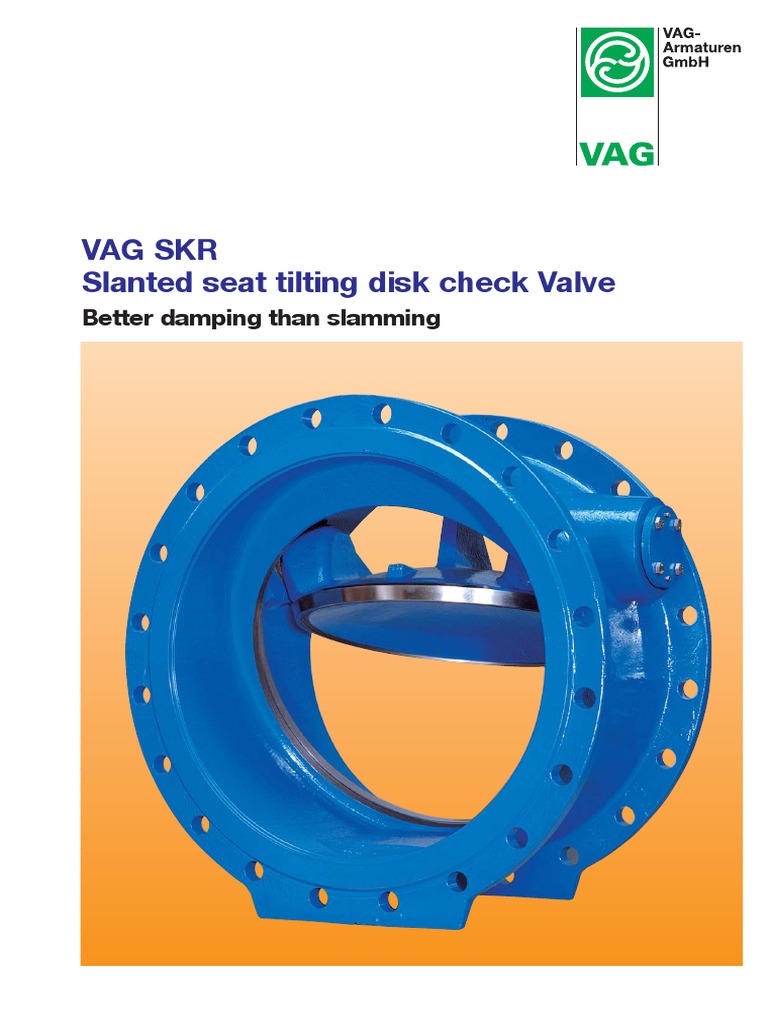 VAG SKR Check Valve Features and Benefits | PDF | Valve | Materials