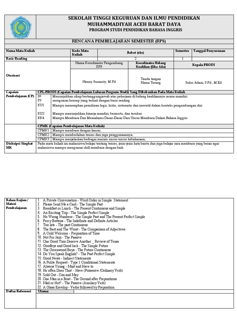 RPS Basic Reading | PDF