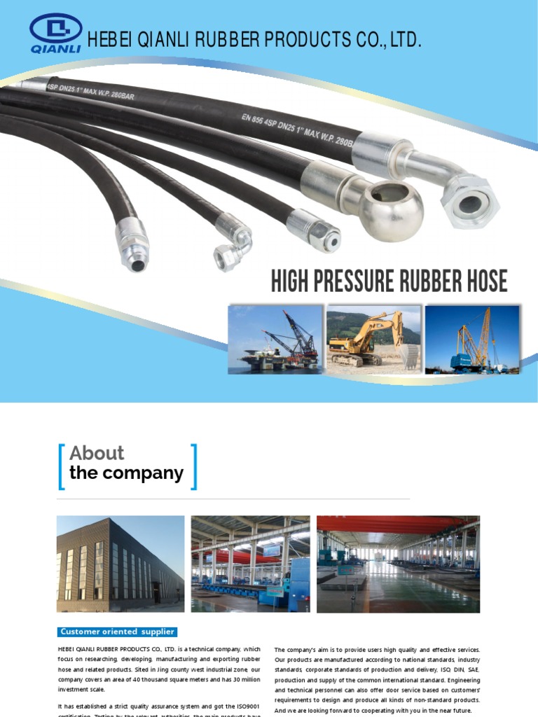 High Pressure Rubber Hose | PDF | Hose | Natural Rubber