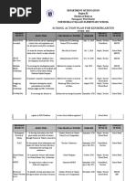 Action Plan in Kindergarten | PDF | Teachers | Storytelling