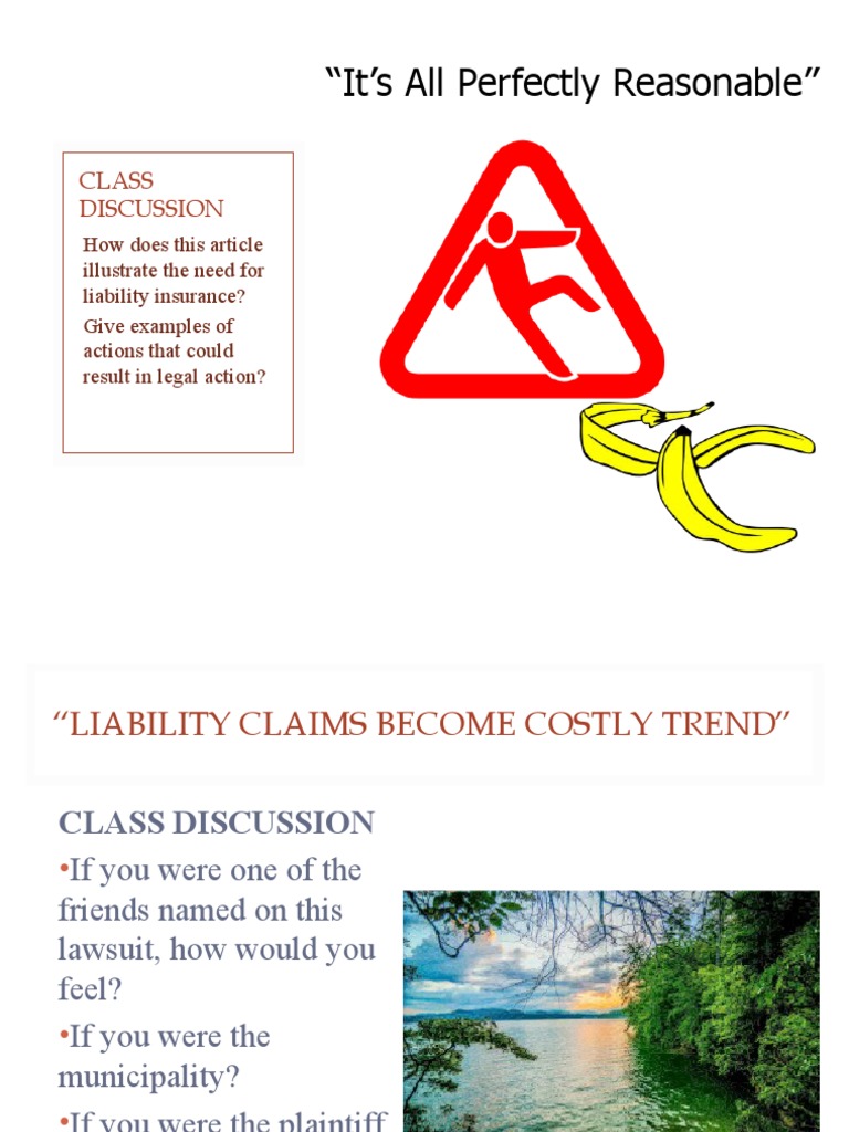 "It's All Perfectly Reasonable": Class Discussion | PDF | Damages ...