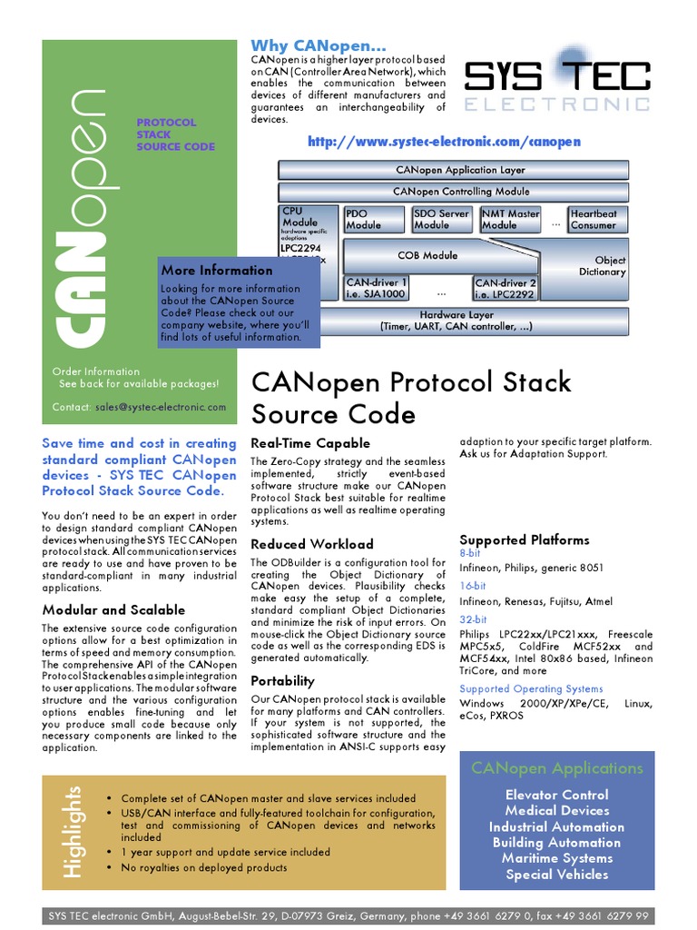 CANopen | PDF | Information Age | System Software