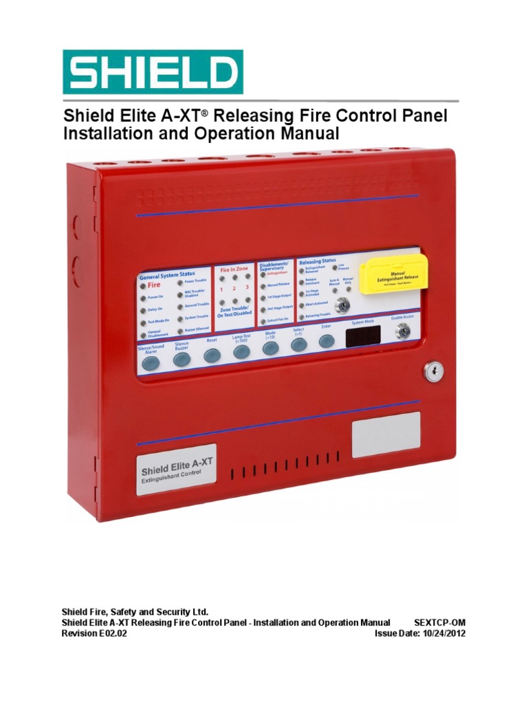 Shield Elite a-XT E02.02 | PDF | Fire Sprinkler System | Relay