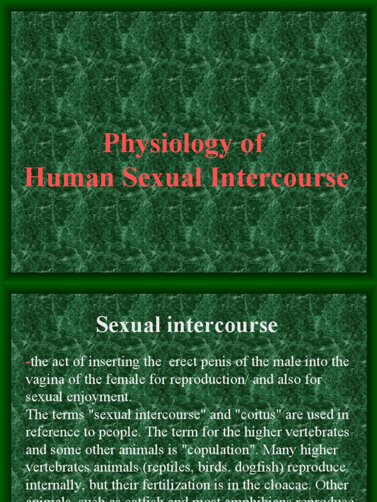 Human Sexual Intercourse