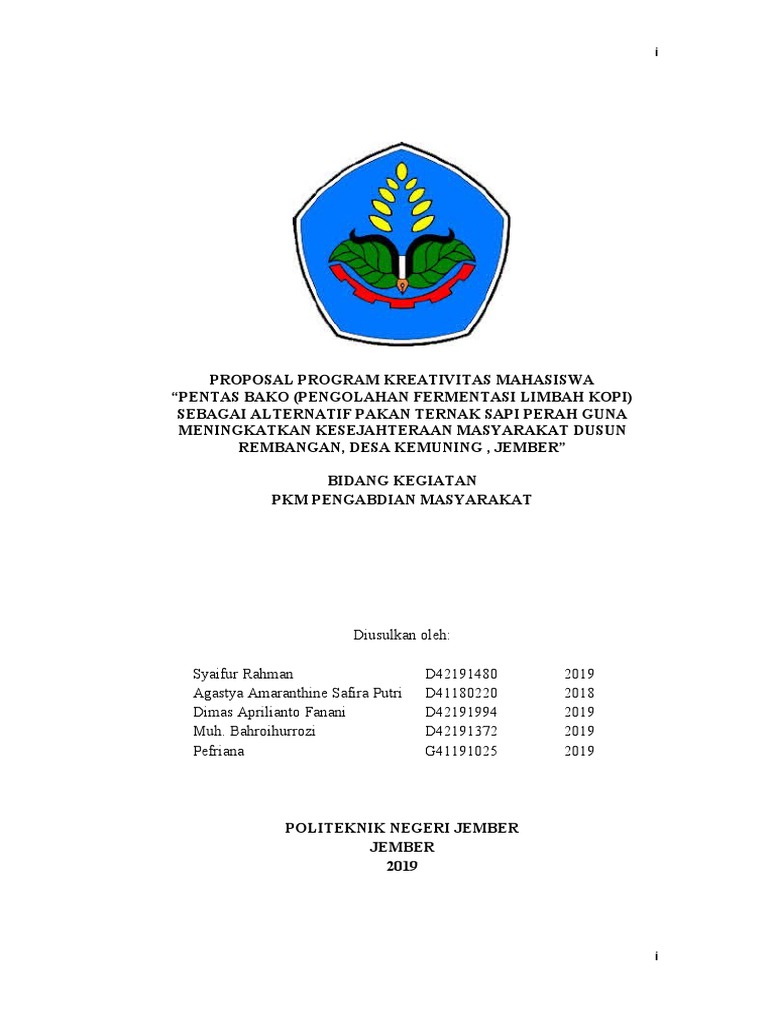 Proposal PKM Go Pimnas - Fix | PDF