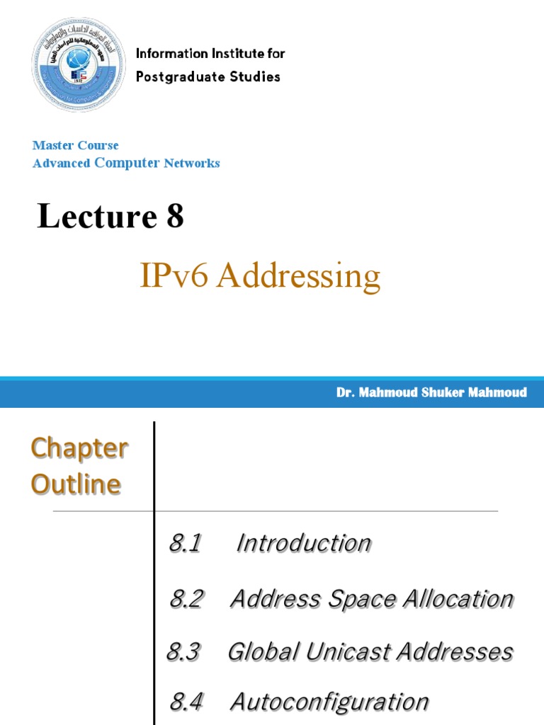 Acn 8 | Download Free PDF | I Pv6 | Ip Address