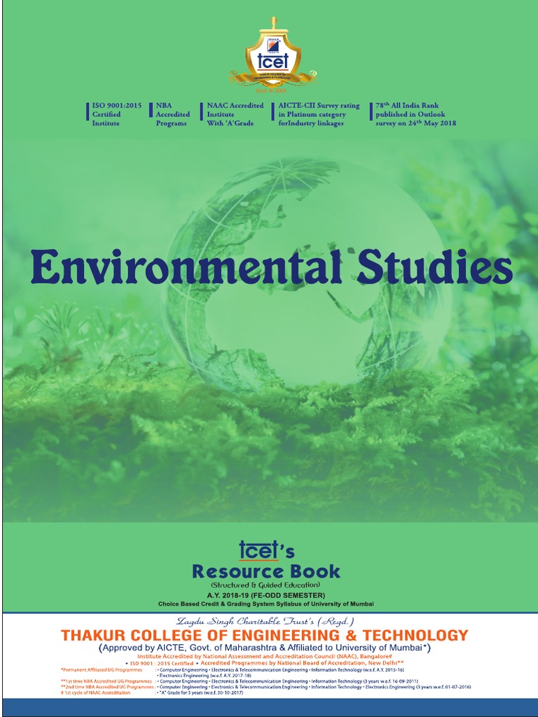 TCET FE Environmental Studies (2018-2019) | PDF | Resource Depletion ...