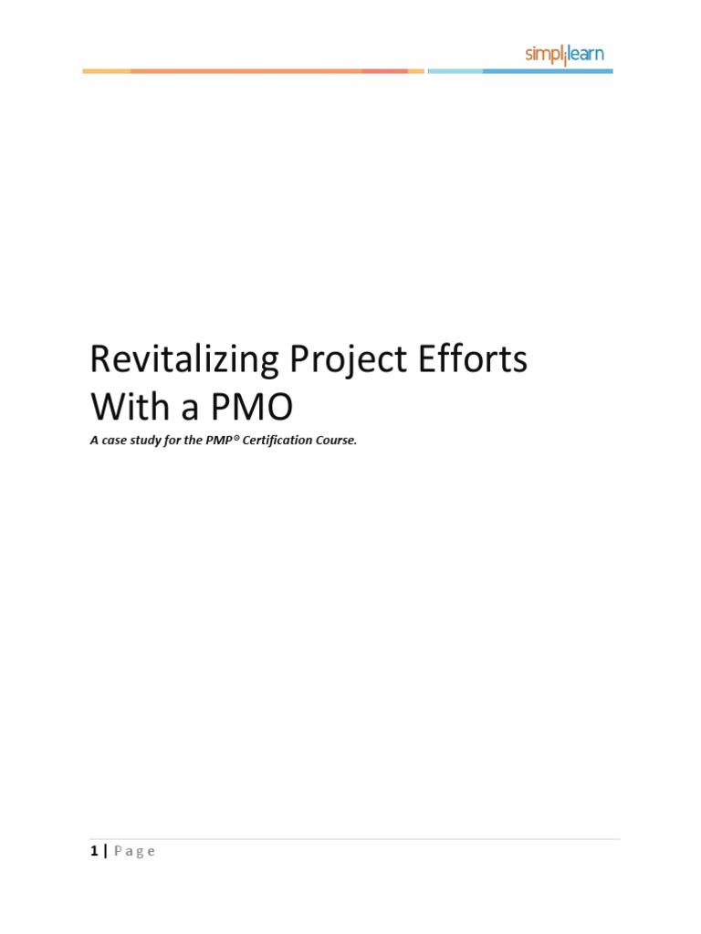 PMP - Case Study 6 | PDF | Project Management | Organizational Structure