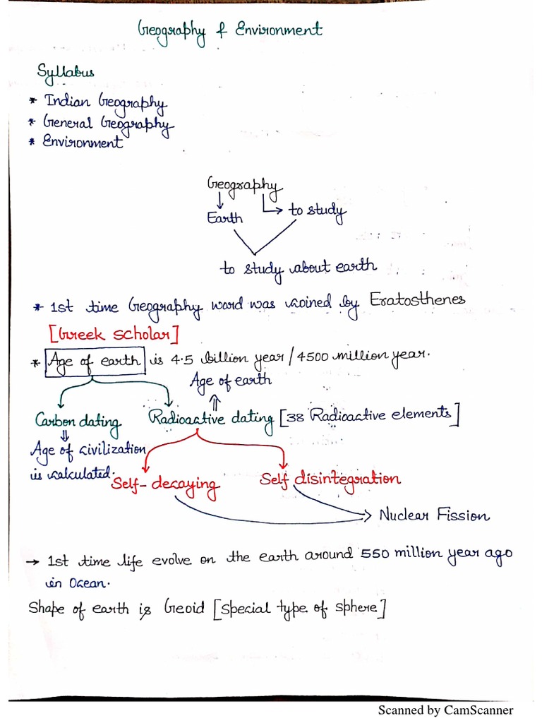 Geography Notes Handwritten | PDF | Mobile Software | Information ...