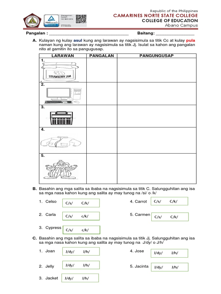 Activity Sheet MTB-MLE | PDF